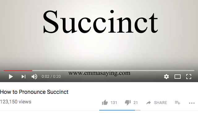 How to Pronounce “Succinct” (A Succinct Guide) – Citizen Sociolinguistics